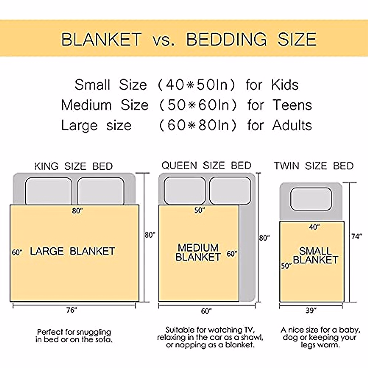 Gadimen Flannel Fleece Throw Blanket, Super Soft Lightweight Blankets for All Season, Fleece Blankets for Couch/Bed, Fuzzy Plush Blanket for Home Decorations 50x40 inches