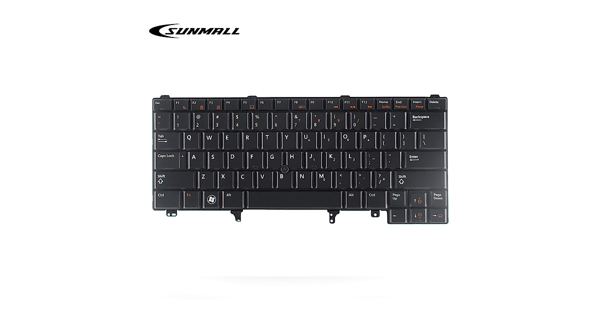 SUNMALL Backlit Keyboard for Dell Latitude E5420 to E6440 - US Layout
