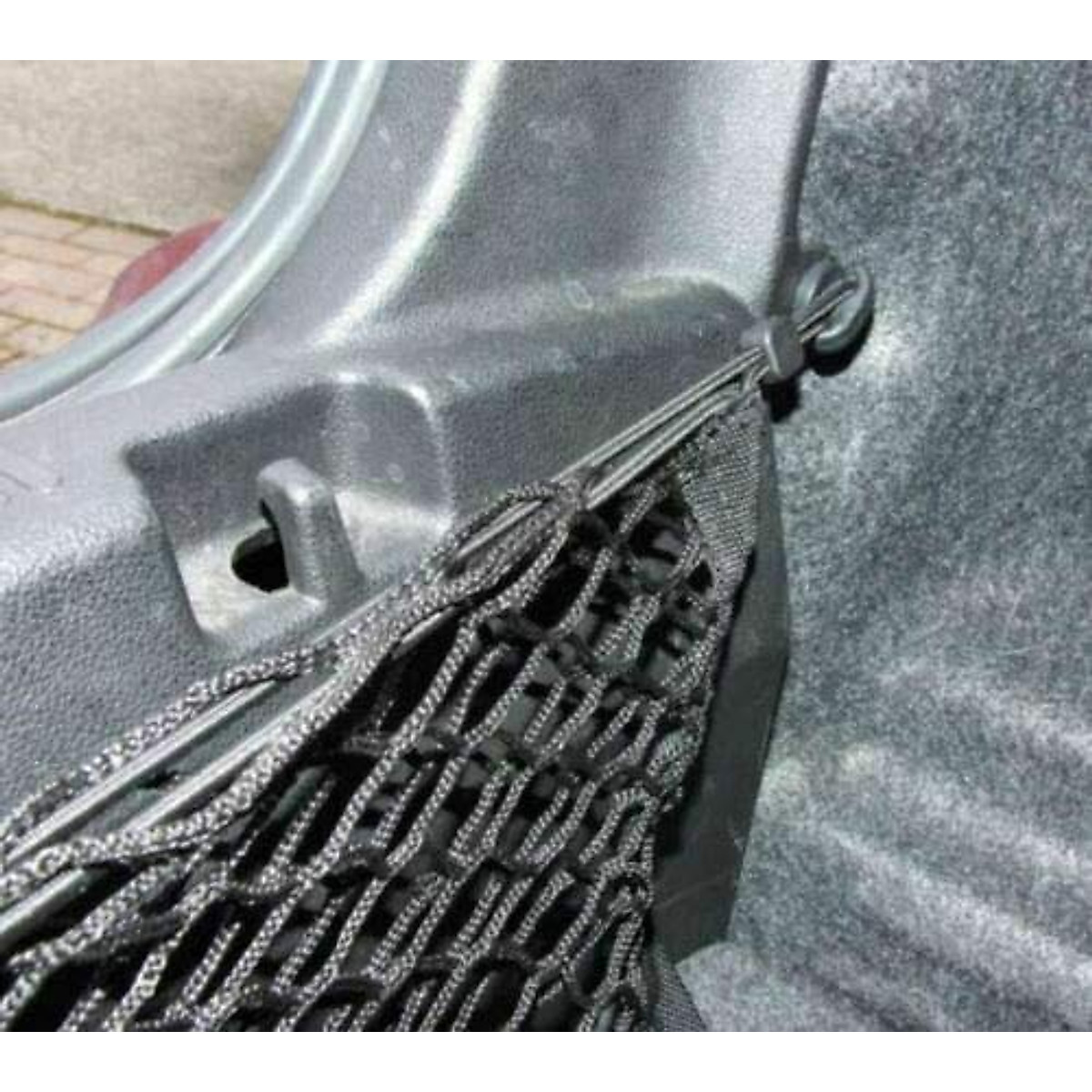 EACCESSORIES EA Rear Trunk Organizer Cargo Net for Mercury Sable 1996-2009 – Envelope Style Cargo Net for Sedan - Premium Mesh Car Trunk Organizer Vehicle Carrier Storage -Compatible with Sable