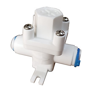 MALIDA 1/4" OD Tube Water Pressure Relief Regulator, Reducing Valve Filter Protection Push to Quick Connect Fittings for Reverse Osmosis Water System.