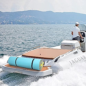 Lykos Floating Mat Foam Pad 9FT/18FT X6 FT Water Recreation and Relaxing for Pool Beach Lake River Water Floating Mat for Adults and Kids (Yellow, 9 FT)