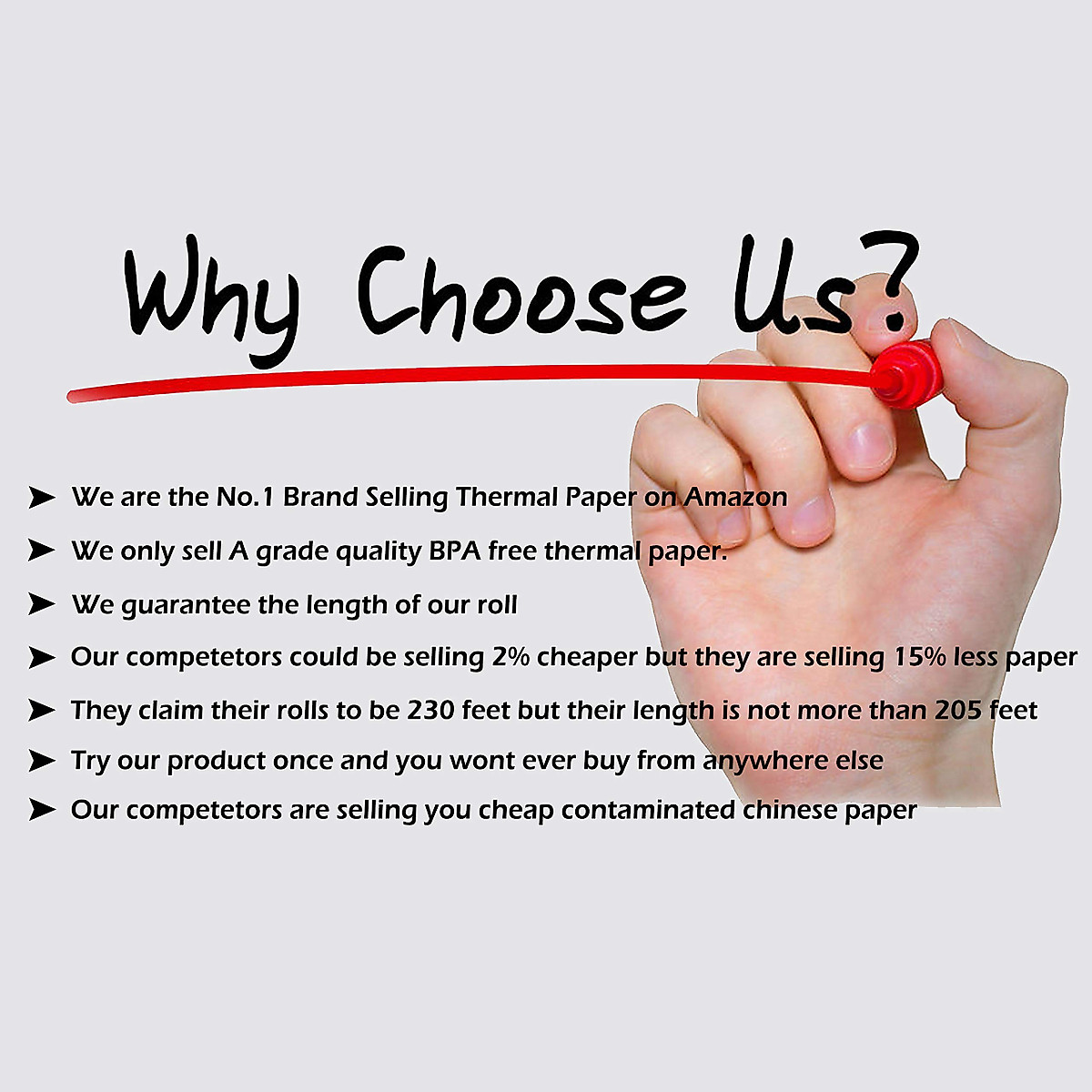 55GSM - Shrink Wrap 3 1/8 x230 Feet Clover Station Thermal Paper Rolls (1 CASE - 50 ROLLS) BPA Free M129C, M244a, M129 Star tsp100 Receipt Printer Paper from Nayelish