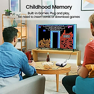Retro Game Console, Classic Mini Retro Game System Built-in 620 Games and 2 Controllers, 8-Bit Video Game System for Adults and Kids
