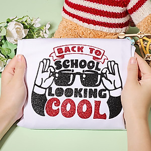 GIRAFVINYL Black Glitter HTV Vinyl Heat Transfer,Black Glitter Iron on Vinyl 10" X 5 FT Sparkle Black Glitter Vinyl Roll for Shirt,and Fabric Decorations (Black)