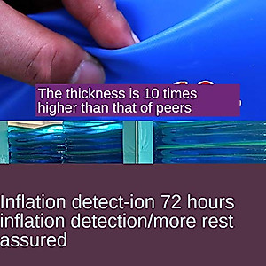 TOPYL Rectangular Inflatable Swimming Pool,Full-Sized Above Ground Pool Summer Water Party Gift for Toddler Kids Adults,Backyard Garden Blue 2.6m/4 Layers