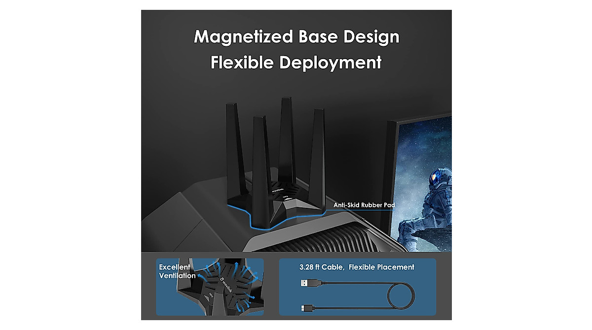 AX1800 WiFi 6 Router & USB3.0 Adapter - 1800 Mbps