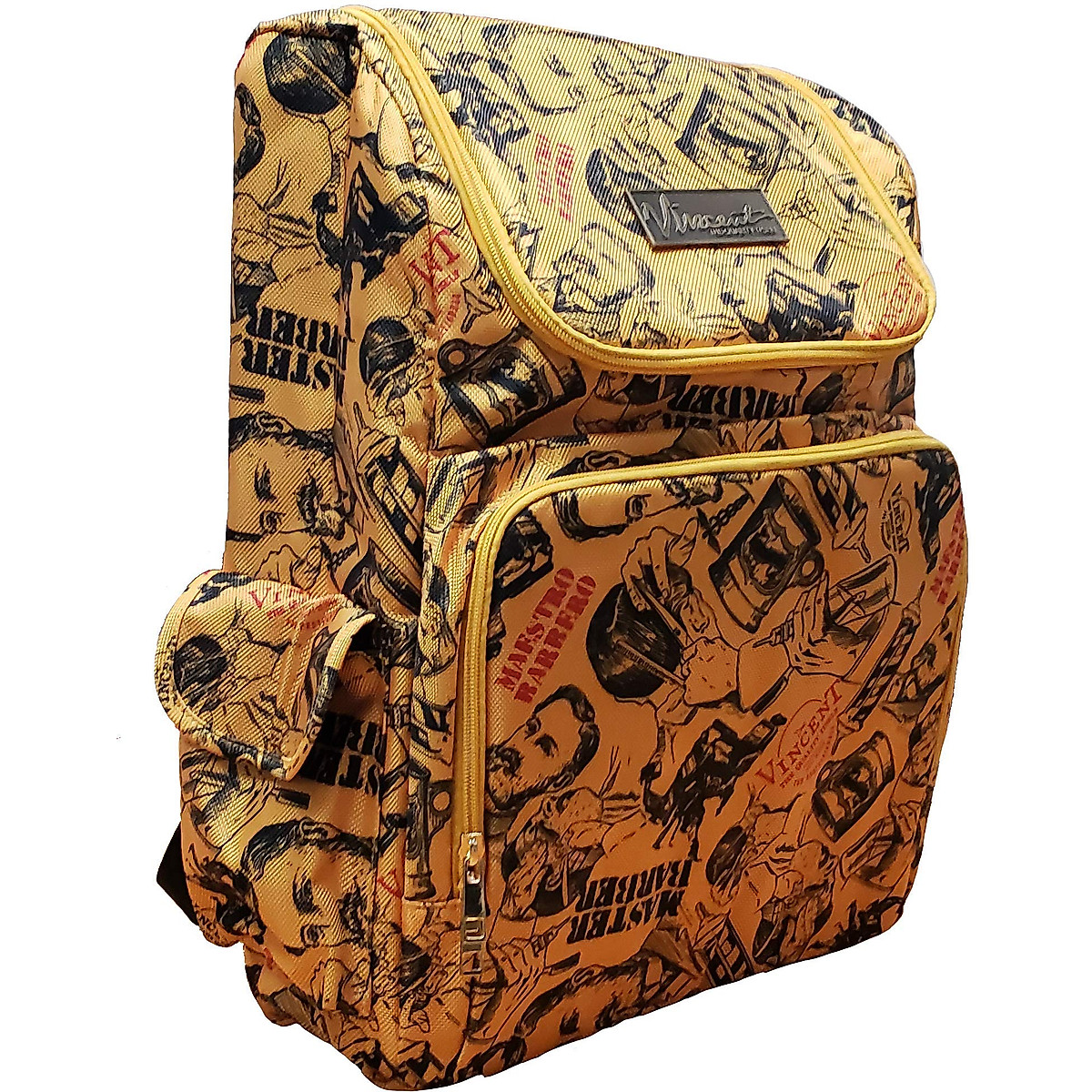 Vincent Master Backpack Travel Stylist Barber Bag (Gold)