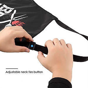 Grill Master - BBQ Apron Funny Grill Apron with 2 Pocket Adjustable Neck Strap Cooking Apron for Birthday, Christmas, Thanksgiving, Father's Day Gifts for Dad, Husband, Friends