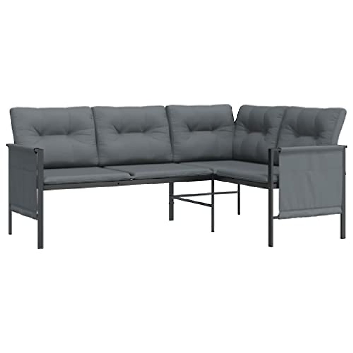 WFAUIBR Dining Set 2 Piece Patio ，Classic Sofa Set，Segmented Sofa Set，for Deck, Pool Side, Bedroom, Living Room, Coffee Shop，Porch Garden，66.1" x 45.7" x 25.6"
