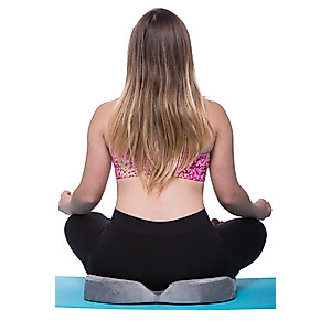 Seat Cushion for Office Chair - Pressure Relief Tailbone Pain Relief Cushion - Orthopedic Gel & Memory Foam Sciatica Pillow for Sitting - Coccyx Cushion for Car, Wheelchair, Computer and Desk Chair