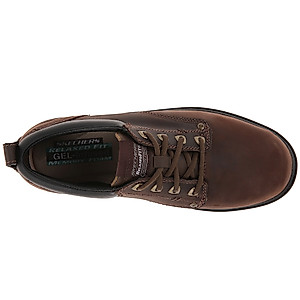 Skechers Men's Segment Search Oxford, Brown, 9 M US