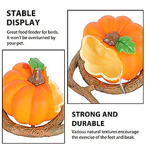 Happyyami 1PC Box Parrot Feeding Box Bird Feeding Dish Bird Bowl Bird cage Feeder Cups Parrots Food Cup Parrot Food Bowls containers for Fruit Pet Bird Feeder King Container Cup Plastic