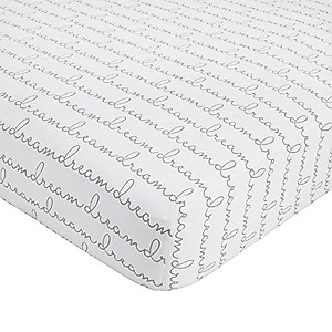 NOJO Dreamer Little Explorer World Map 8 Piece Nursery Crib Bedding Set, Navy Blue/Light Blue/White