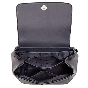 Kate Spade New York Women's Madison Saffiano Leather Flap Backpack, Parisian Navy
