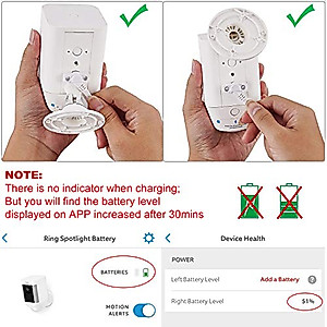 ALERTCAM Power Adapter for Ring Spotlight Cam Battery - Long and Flat 30 ft/9 m Weatherproof Outdoor Cable to Continuously Charge Your Home Security Camera (White)