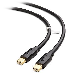 Cable Matters 4K Mini DisplayPort to Mini DisplayPort Cable in Black 6 Feet - Not a Replacement for Thunderbolt Cable, Not Compatible with iMac, Not Support Target Display Mode