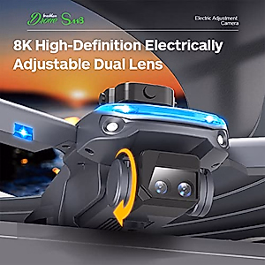 4K HD Dual Camera Aerial Photography Drone, WiFi Photo Transmission Mini Drone, Brushless Motor, Mobile Phone Control, Multiple Flight Modes, Folding UAV Remote Control Quadcopter