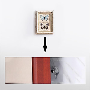 CTFRQC Adhesive Hooks for Wall(13lb Max), Wall Hangers Without Nails for Photos Frames, Utility Waterproof and Oil Resistant Hooks for Decorations and Bathroom Kitchen Racks -8 Pack, Transparent