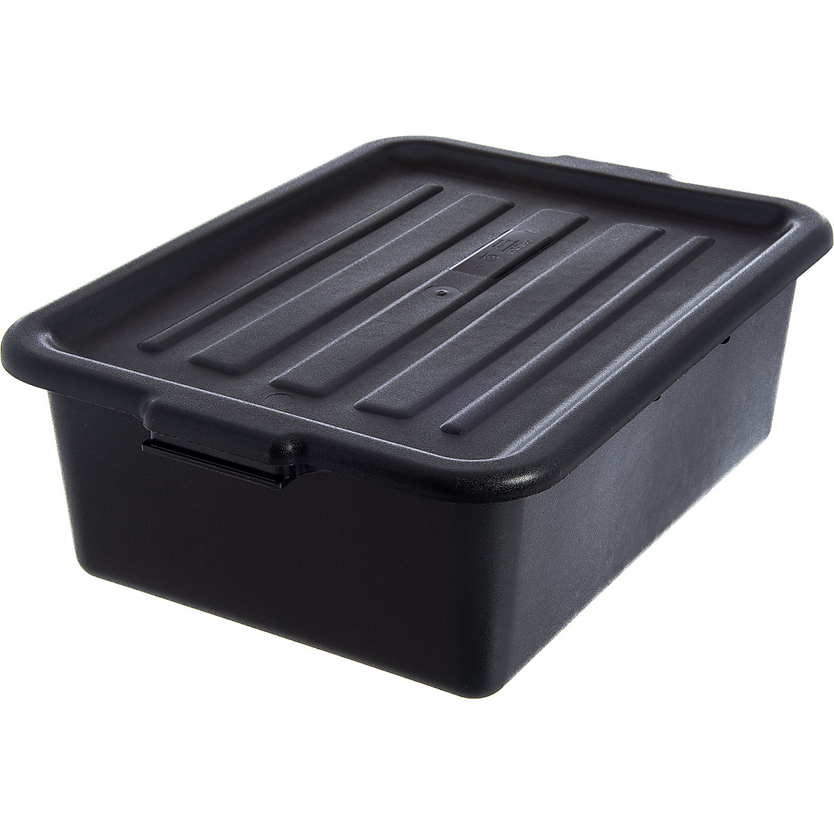 Carlisle FoodService Products N4401103 Comfort Curve™ Ergonomic Wash Basin Tote Box, 7" Deep, Black (Pack of 12)