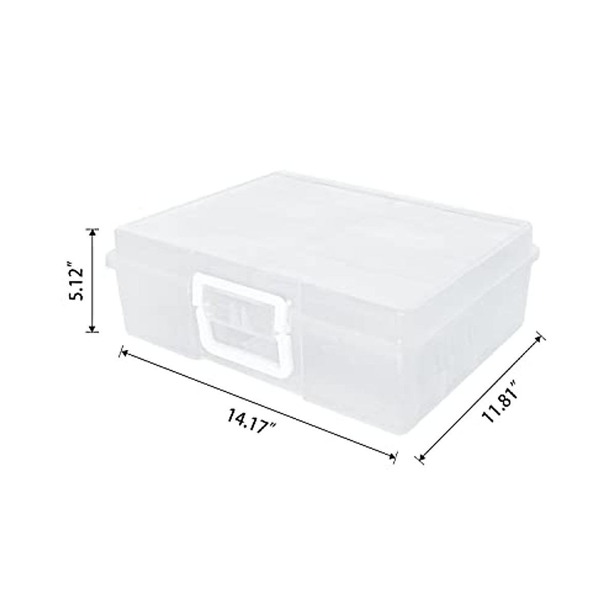 Naivees Photo Storage Case 4" x 6" Photo Storage Boxes Inner Photo Organizer Boxes Clear Plastic Picture Boxes Transparent Craft Keeper Photo Containers for Photos, Pictures,Art (8 Pack Inner Box)