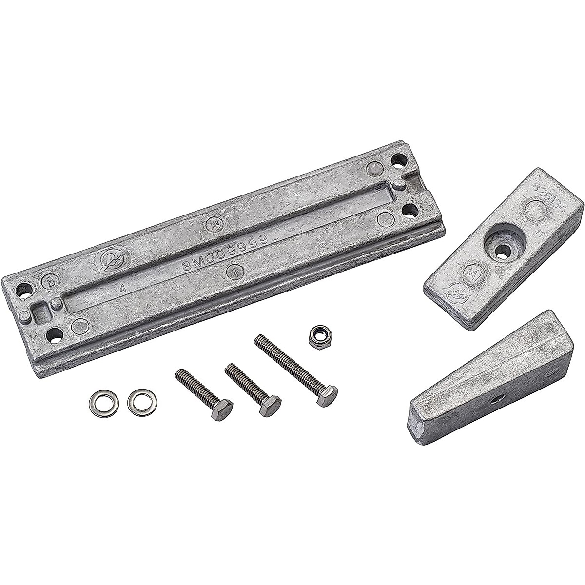 US Marine Products LLC Zinc Anode Kit Fits Mercury and Mariner Outboards Includes Hardware Replaces Quicksilver 8M0107546