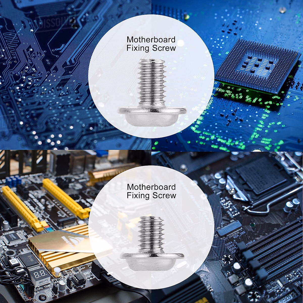 WELLOCKS Computer Standoffs Screws 420 pcs Basic PC Screws Accessories Kit for HDD Hard Drive Case Fan Power Card Graphics Chassis CD-ROM Motherboard for Replacement DIY Installation(D279)