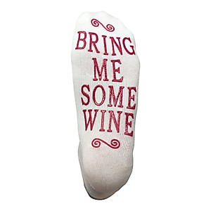 JINX If You Can Read This Bring Me Some Wine Gift Socks - Perfect Hostess or Housewarming Gift Idea, Birthday Present, or Mother's Day Gift for a Wine Enthusiast,White,One Size fits most