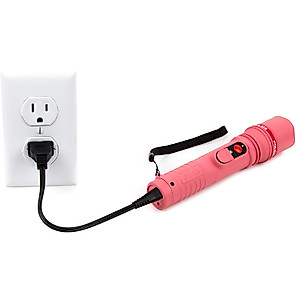 POLICE Stun Gun 305 - Rechargebale with LED Flashlight, Pink