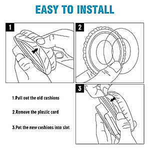 Replacement Ear Pads Cushion Earpads Kit On-Ear Headphones Soft Foam Pad for Bose OE2 OE2i Sound Link /Sound True