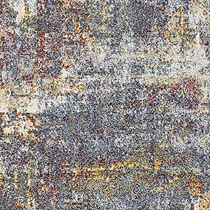 Artistic Weavers Eira Modern Abstract Area Rug, 7'10" x 10'3", Blue/Orange
