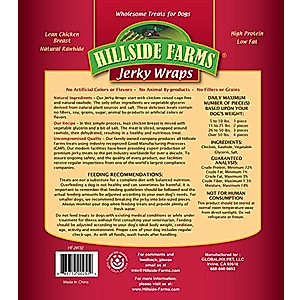 Hillside Farms Chicken And Rawhide Jerky Wraps Premium Dog Treats, 32-Ounce