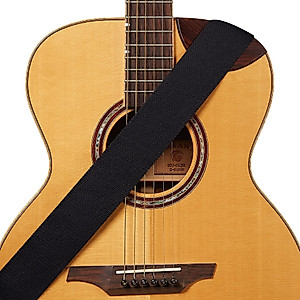 Amumu Guitar Strap Soft Cotton with 3 Pick Holders for Electric, Acoustic, Bass Guitar - Red
