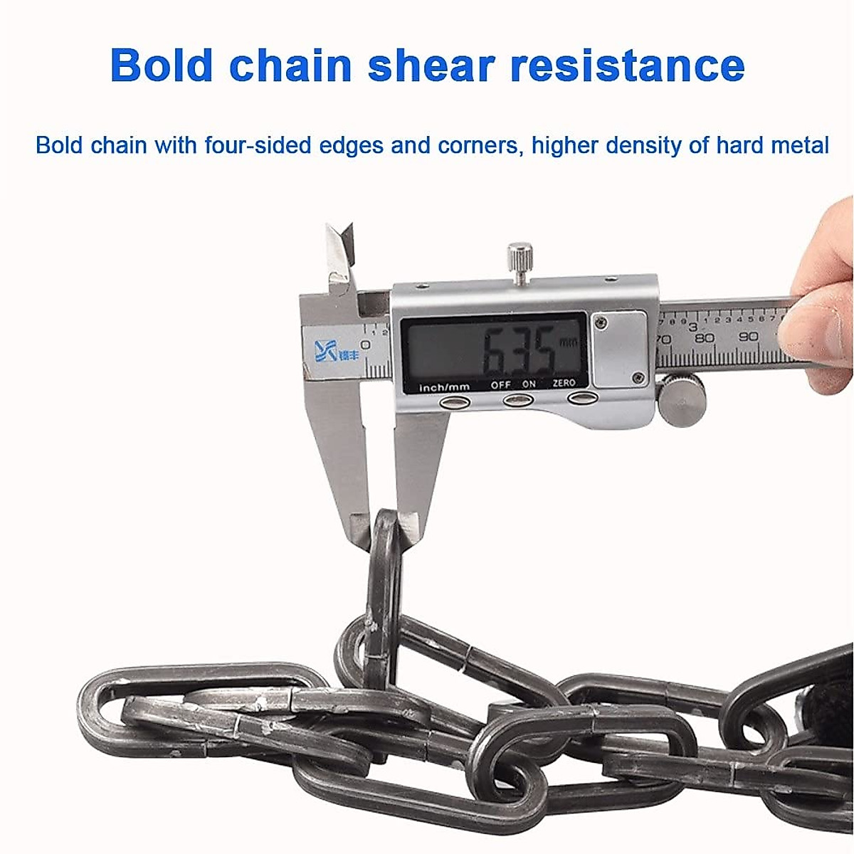 ZYTOSETR Bike Lock Bicycle Chain Lock, Mountain Bike Lock Anti-Theft Lock Chain Lock Hydraulic Shear with Two Keys Suitable for Bicycles, Fences, Skateboards, Etc75cm 90cm 110cm 145cm (Size : 90cm)