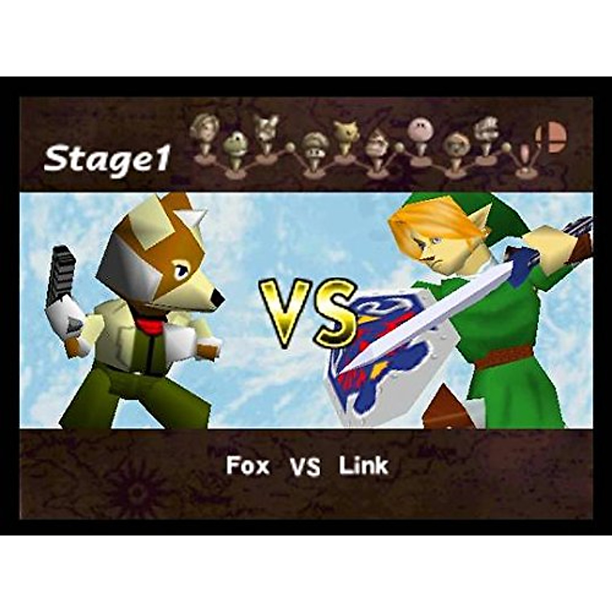 Super SmashBros. n64 - Video Game Cartridge Card - Compatible model NINTENDO - English - US Version - Super Smash Bros. n64 Bit 64