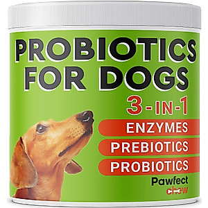 Fish Oil Omega 3 Treats for Dogs + Probiotics for Dogs Bundle - Joint Health + Advanced Allergy Relief Dog Probiotics Chews - Alaskan Salmon Oil + Digestive Enzymes - 120+180 Soft Chews - Made in USA