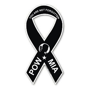 POW/MIA Black Ribbon Magnet