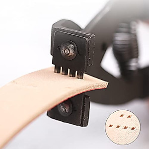 WUTA Leather Piercer Leather Craft Hole Punch Tools Hand-Held Silent Pliers Diamond Sewing Stitching Chisel Pricking Iron