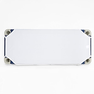 ROLLEE POLLEE White Microfiber Cot Sheets for Preschool or Daycare, Elastic Loops for Extra Security, Super Soft and Durable (Toddler Cot Sheet 23" x 42", 6-Pack)