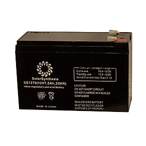 SolarSynthesis 6-Watt 12-Volt Monocrystalline Solar Starter Kit with 6-Watt Solar Panel + 5A PWM Charge Controller + 7Ah 12-Volt (84-Watt) Solar Rechargeable Battery (6-Watt Panel / 84-Watt Battery)