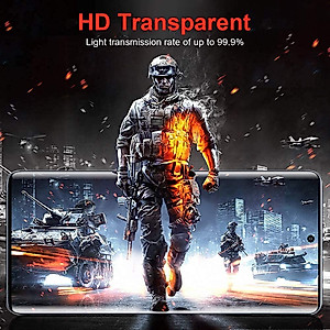 [2+1 Pack] Galaxy S21 Ultra Screen Protector 5G 6.8", Compatible Fingerprint, 9H Hardness, Full Coverage 3D Curved Tempered Glass Screen Protector for Samsung Galaxy S21 Ultra