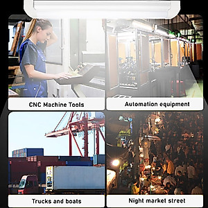 SHHUAOIL Machine LED Tube Light LED Work Light Industrial Lighting 24V/220V Energy Saving High Transmittance Good Stability Fast Heat Dissipation Suitable for CNC Machine Tool Lighting(220V,600MM)
