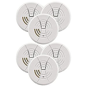First Alert FG200B Family Gard Basics Smoke Alarm, 2 Count (Pack of 3) | Battery Operated Smoke Detector , White