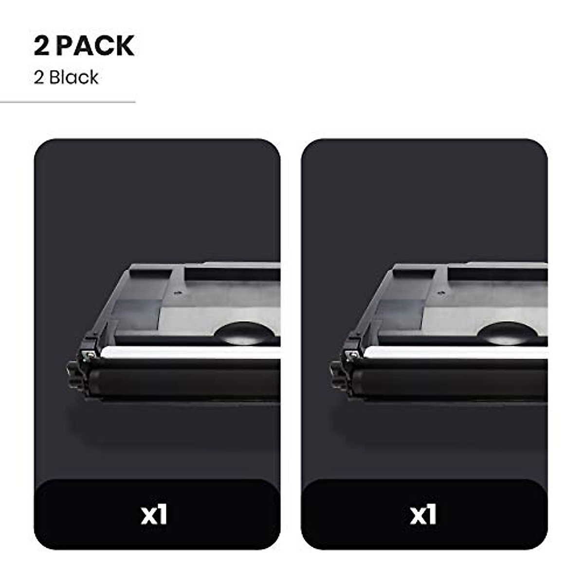 YoYoInk 2 Black Compatible Replacement for Brother TN850 High Yield Toner Cartridge TN 850 TN820 TN 820 for Brother Printer HL-L5200DW HLL6200DW HLL5100DN MFC L5900DW L5800DW L5850DW L5700DW L6700DW