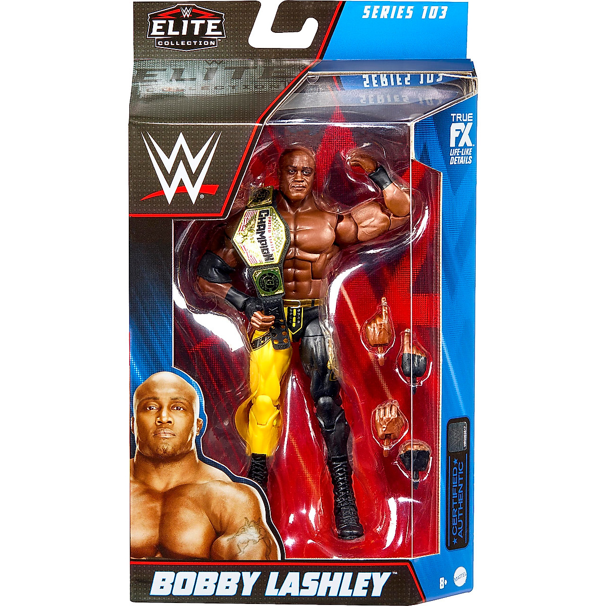 Mattel WWE Bobby Lashley Elite Collection Action Figure with Accessories, Articulation & Life-like Detail, 6-inch