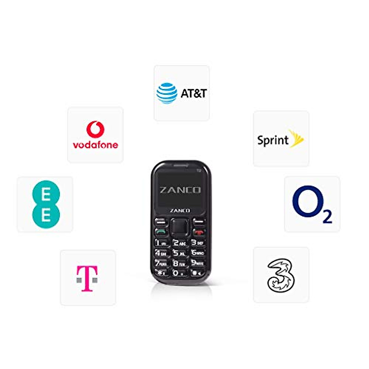 zanco Tiny t2 World's Smallest Phone wcdma 3G Phone Travelling Phone,Pocket Cell Phone (Limited Stock Available) Buy from Manufacturer Direct