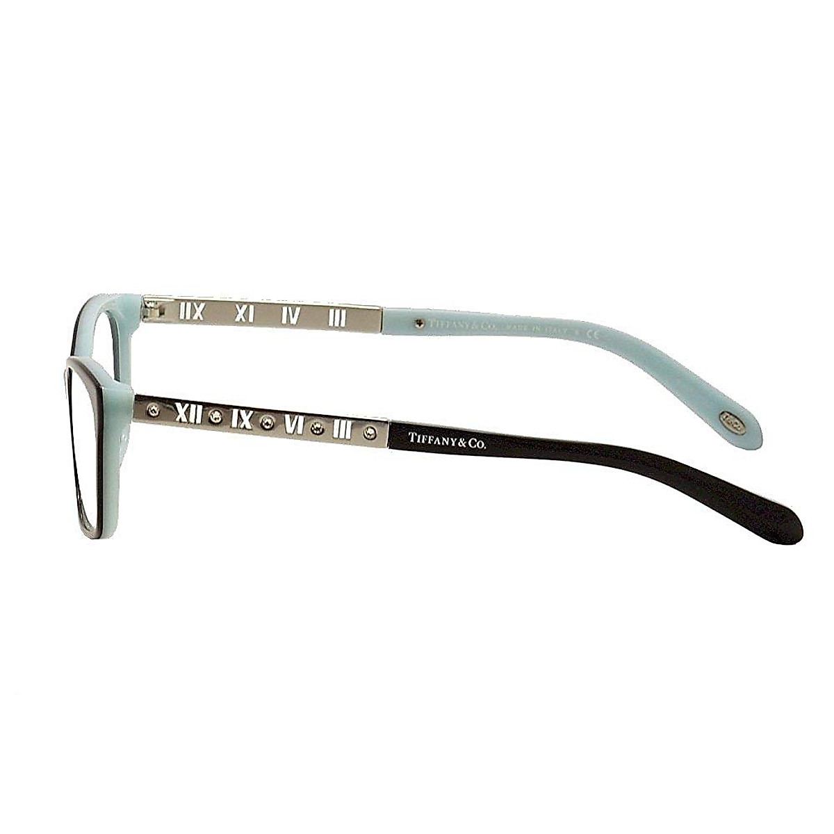 Tiffany - ATLAS TF 2103B, Geometric, acetate, women, BLACK TURQUOISE (8055), 53/16/140