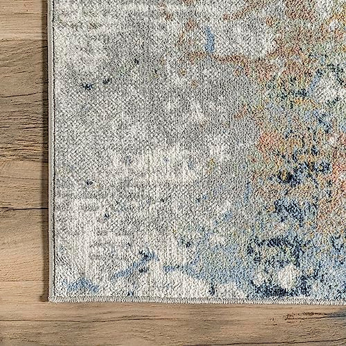 nuLOOM Luca Abstract Splatter Machine Washable Area Rug, 5' 3" x 7' 6", Beige