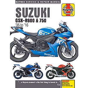 Suzuki GSX-R600 & 750 (06 - 16) Haynes Repair Manual (Paperback)