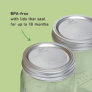 Ball Wide Mouth Quart (32 oz.) Mason Jars with Lids and Bands