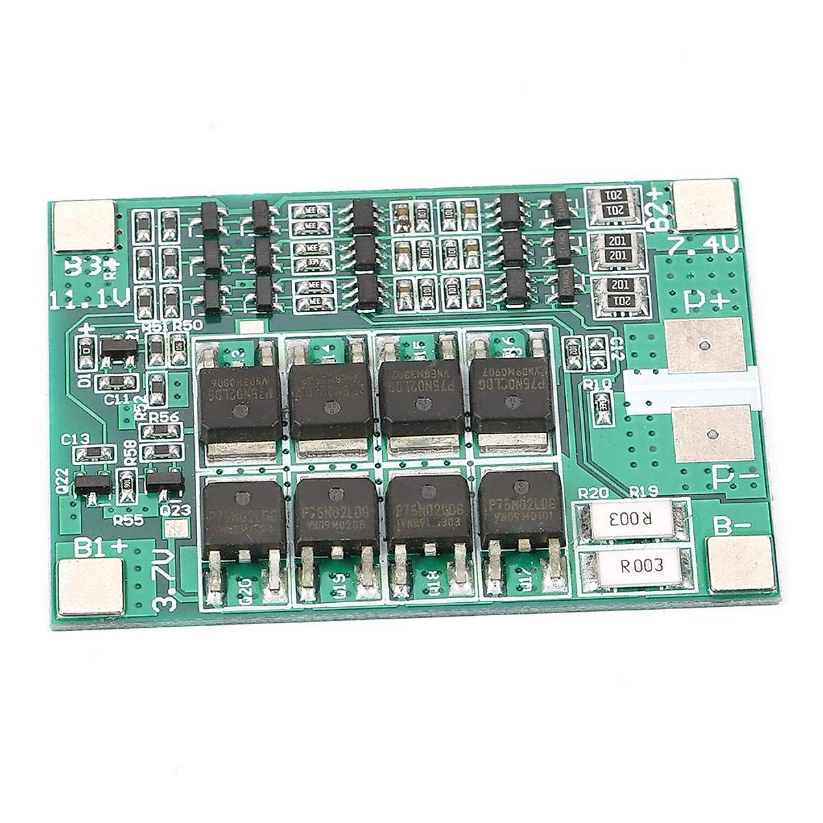 Lithium Battery Protection Board, Li-ion Lithium Battery PCB Protection Board Module 3S 12V 40A Board BMS PCB Board with Balance Charging